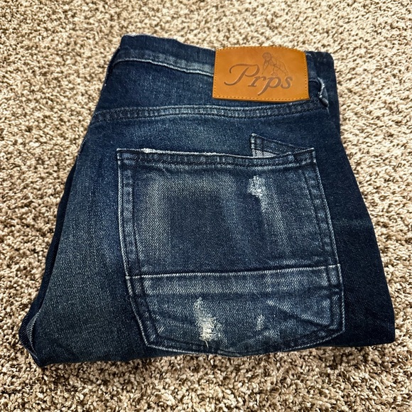 PRPS | Jeans | Prps Mens Lesabre Slim Tapered Fitdistressed Jeanssize 33 Worn X | Poshmark